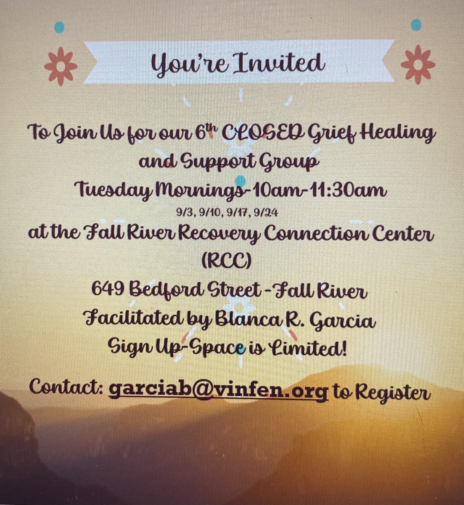 Grief Healing Class – United Neighbors of Fall River